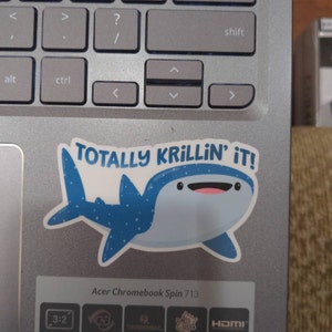 Whale Shark Vinyl Sticker for Laptop - Etsy