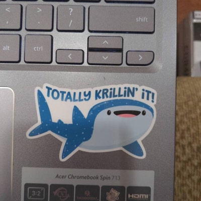 Whale Shark Vinyl Sticker for Laptop - Etsy