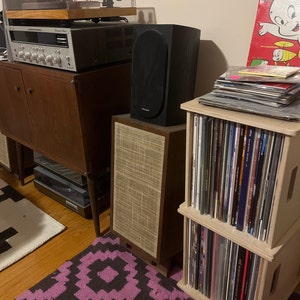 Recycled Glass and Concrete Record Storage Cube LP Vinyl - Etsy