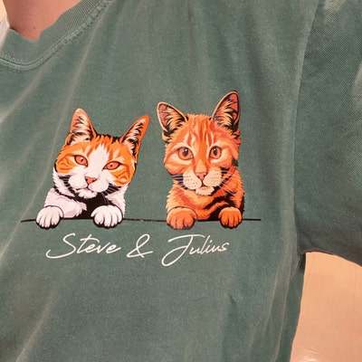 Custom Cat Shirt Comfort Colors Shirt Personalized Cat - Etsy Canada