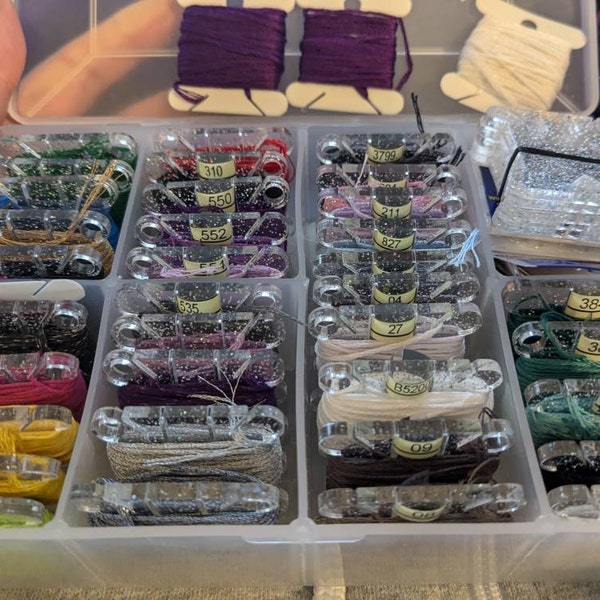 PIPSQUEAKS Acrylic Thread Drops | Floss Drops | Organiser Drop for ...