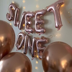 Sweet One Balloons Banner, 1st Birthday Donut Decorations, First ...