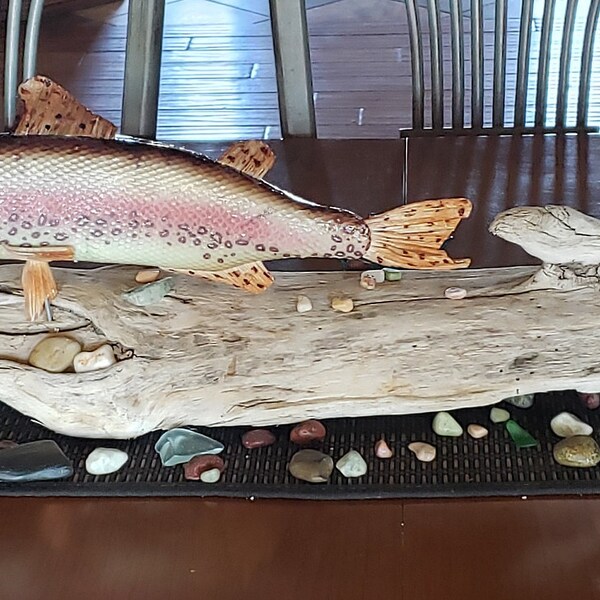 15.5" Artificial Trout - Lake Fish Theme Wreath Party Decor Decorations ...