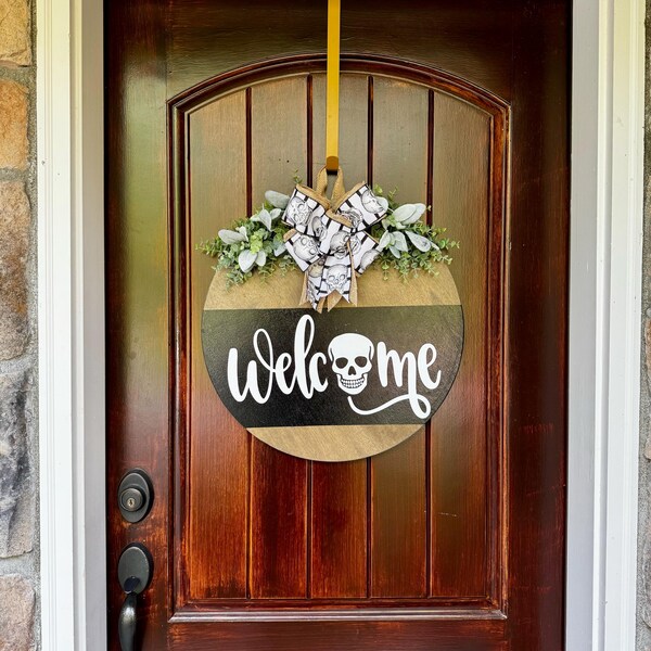 Halloween Front Door Decor | Happy Halloween | Halloween Wreath ...