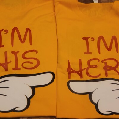 2 Images I'm His and I'm Hers SVG, DXF Cut Files and JPG, Png Files Diy ...
