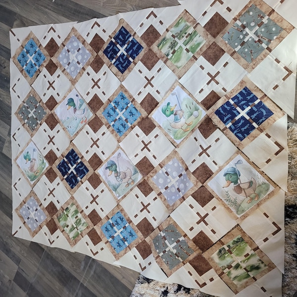 Match Play Argyle Quilt Quilting Pattern From Easy Piecy Quilts BRAND ...