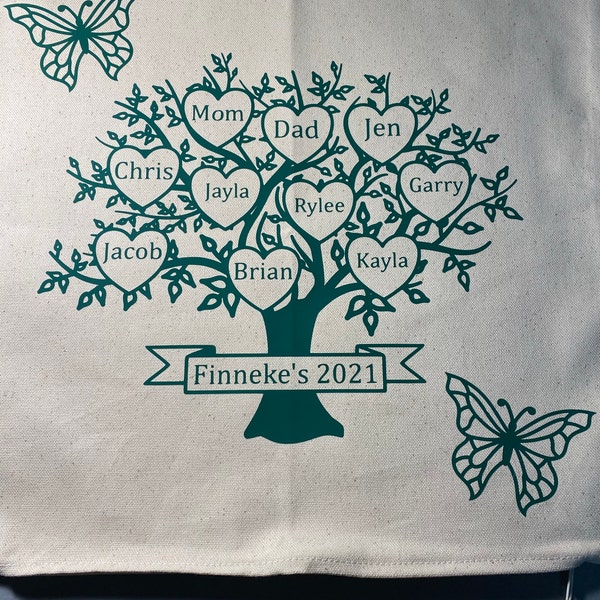 Family Tree Svg 4 Members, Family Reunion Svg, Custom Tree Branch Svg 4 ...