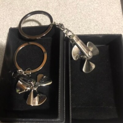 Chrome Metal Nautical Boat Propeller Spinning Keyring Gift - Etsy