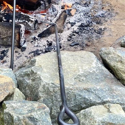 Hand Forged Rustic Handle for Cabinet, Serving Tray, and Charcuterie ...