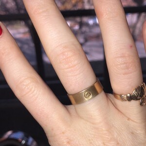 Customizable Ring 1/4 Band Personalized Brass Aluminum Copper ...