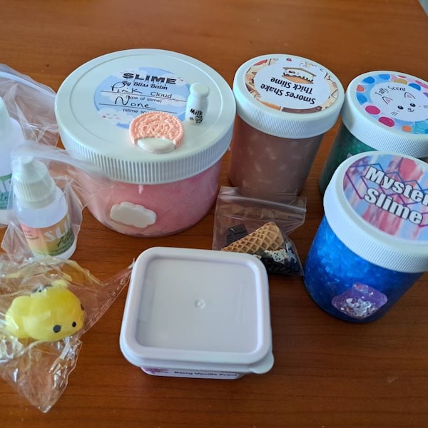 Mystery Slime Box/package FREE Extras Birthday Gift/toys for Kids ...