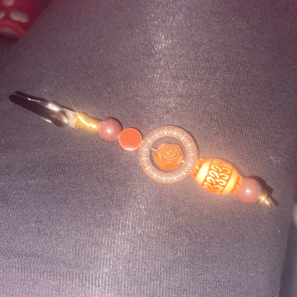 Silver Hair Rings W/ Chakra Beads Braid Rings Braid Jewelry Dread Rings ...