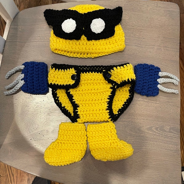 Cowgirl Outfit Boots Hat Vest Chaps Diaper Cover Set Newborn Size Photo ...