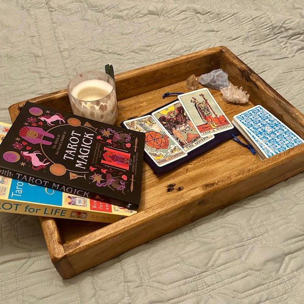 Large Rustic Reclaimed Wood Serving Tray / Hand Crafted Pallet Wood ...