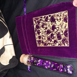 RPG Dice Potion Bag With Fantasy Dice Potion Flask Set: Black - Etsy