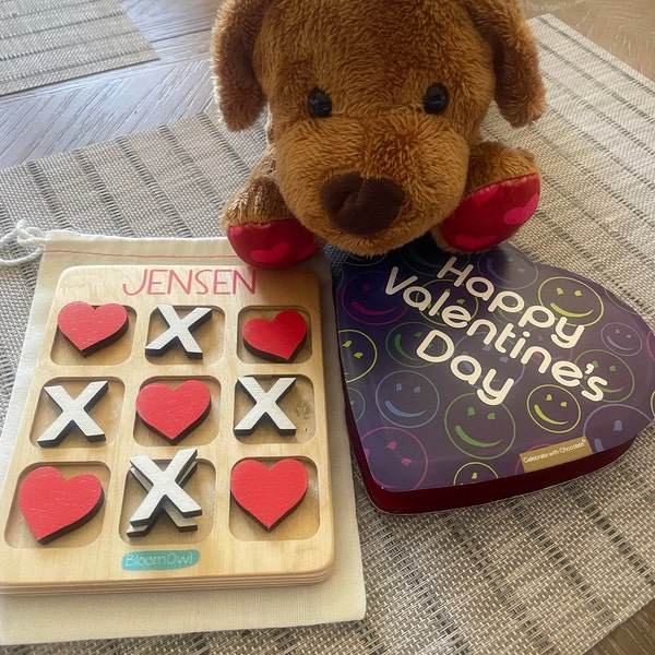 Tic Tac Toe Valentine, Valentines Day Gift for Kids, Valentines for ...