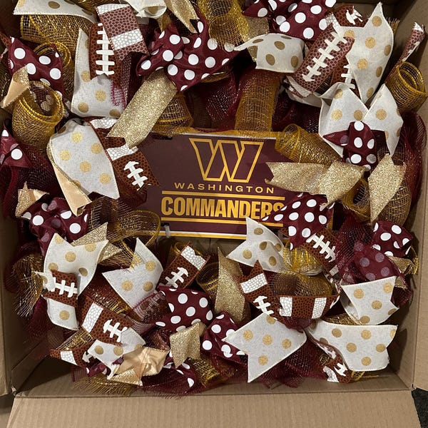Washington Commanders Wreath - Etsy