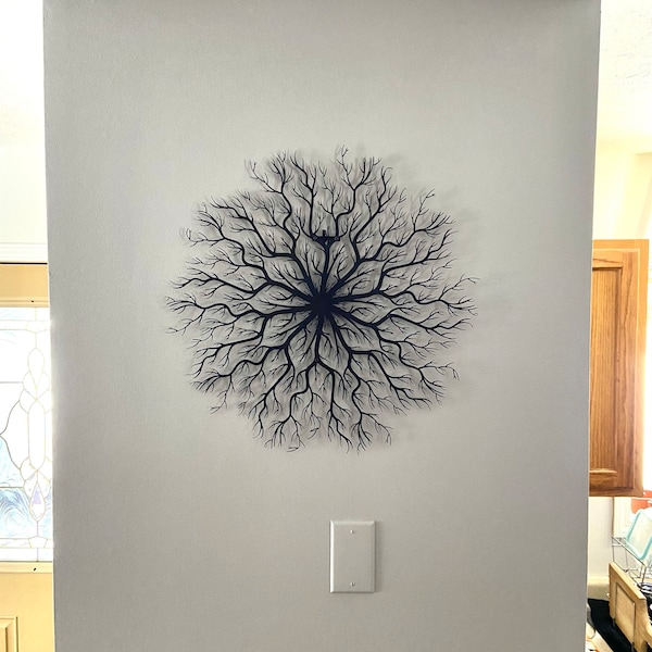 Root Metal Wall Decor, Tree of Life Metal Wall Art, Tree Livingroom ...