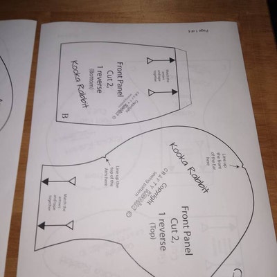 Rabbit Sewing Pattern Pdf for Instant Download, Bunny Rabbit Diy ...