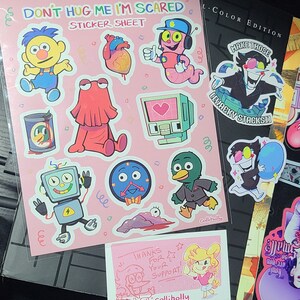 Dont Hug Me Im Scared DHMIS Die Cut Vinyl Sticker Sheet 6.5 X 5.5 10 ...