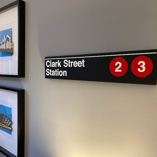 Clark Street Station - New York City Subway Sign - Wood Sign - Etsy