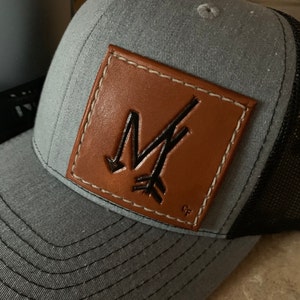 Custom Cattle Brand Caps Cattle Ranch, Custom Hat, Leather Hat Patch ...