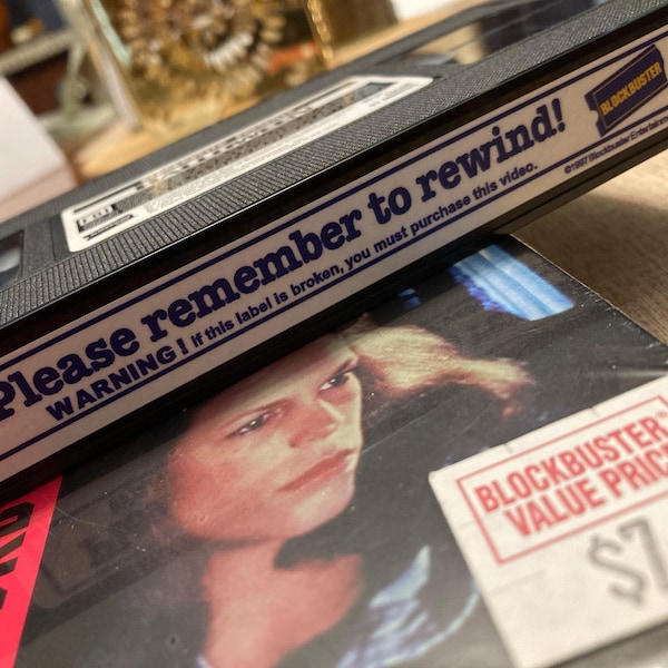 Please Remember to Rewind - Blockbuster Video Rental VHS - Vinyl Die ...