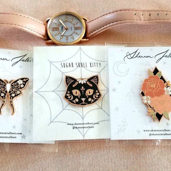 Wildflowers Enamel Pin, Bouquet Pin, Plant Lady Pin, Geometric Pin ...