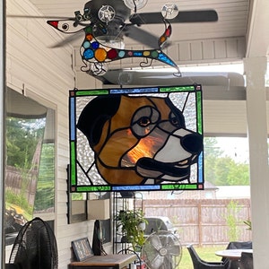 Darth Vader Stained Glass Panel, Star Wars, for Wall, Window or ...