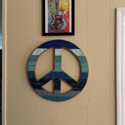 Rustic Home Decor Peace Sign - Etsy