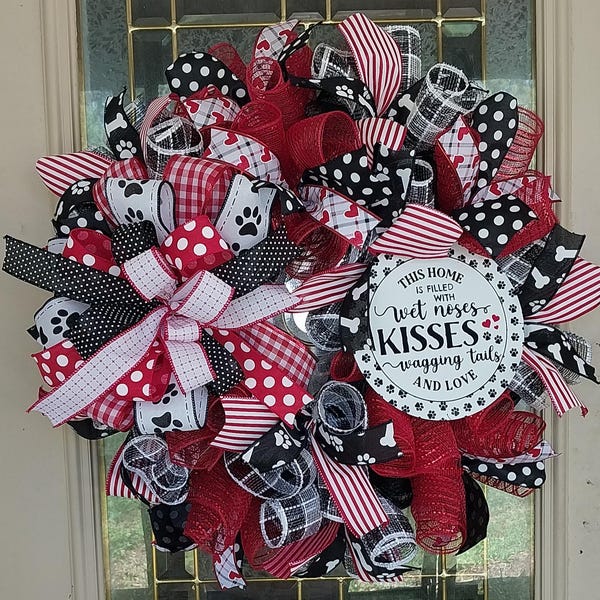 Wagging Tails Wreath Sign - Etsy