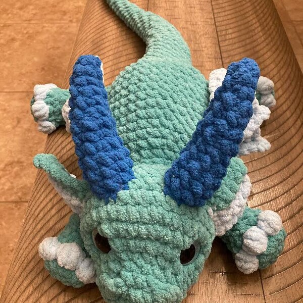 Snuggle Dragon Plushie | Dragon Crochet Plushie | Dragon Crochet ...