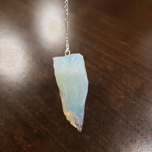Raw Opalite Crystal Pendulum Reiki Wicca Divination Tool | Etsy