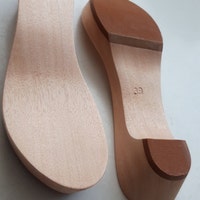 Wooden Platforms Soles Heels Clogs - Shoemaking Accessories - Footwear ...