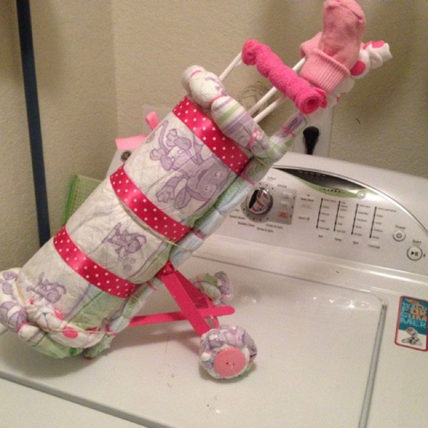Instructions for Baby's 1st GOLF CLUB Set. Made From Diapers. Great ...