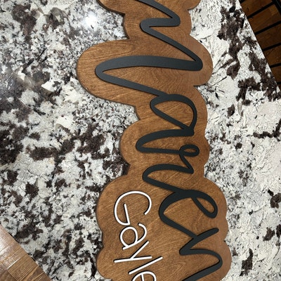 Large Wood Name Sign, Nursery Name Sign, Boho Nursery Sign , Above Crib ...