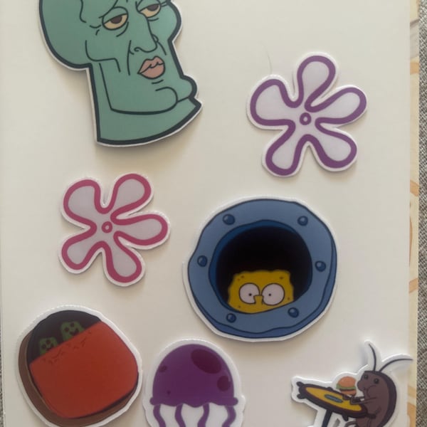 Spongebob Looking Out the Window Meme Sticker | Matte Weather Proof ...