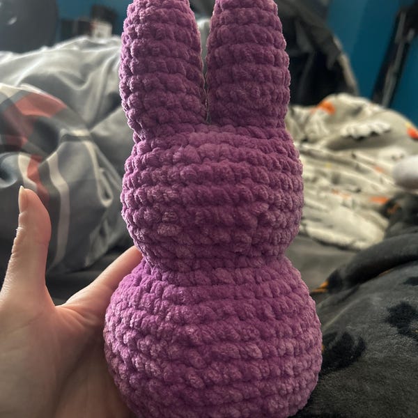 No Sew Peep Bunny, Crochet Pattern, PDF, Digital, Download, Easter Pattern, Peep, Crochet Bunny ...