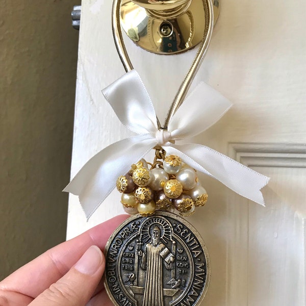 12 Pieces Saint Benedict Blessing Car Hanging Ornament - Etsy