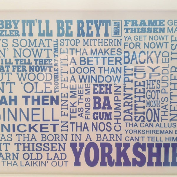 Yorkshire Sayings Periodic Table Print: Funny Yorkshire Wall Art - Etsy UK
