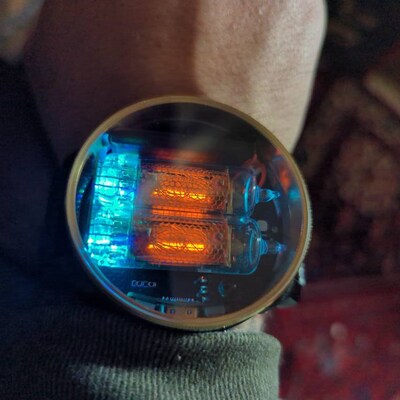 Nixie Era Vfd Numitron Smallest Ussr Tubes Iv-16 Wrist Watch Clock ...