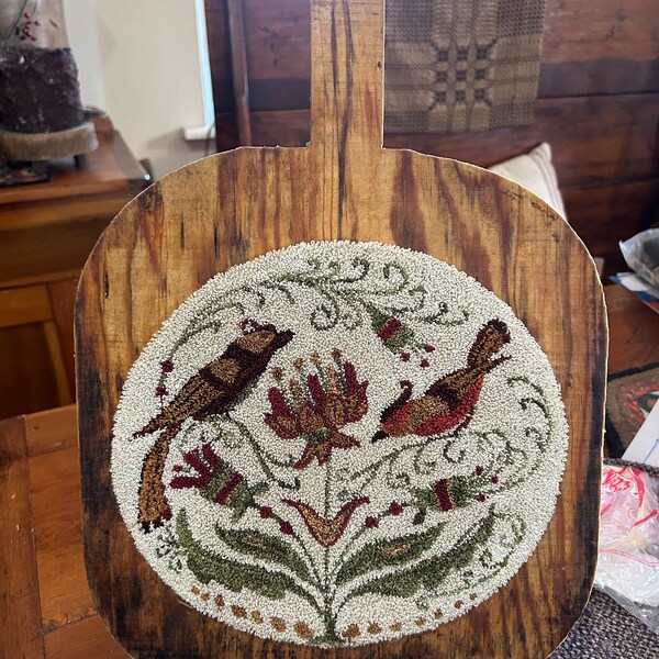 Hand Drawn PATTERN on 100% Primitive Linen RUG HOOK Hooking Michelle ...