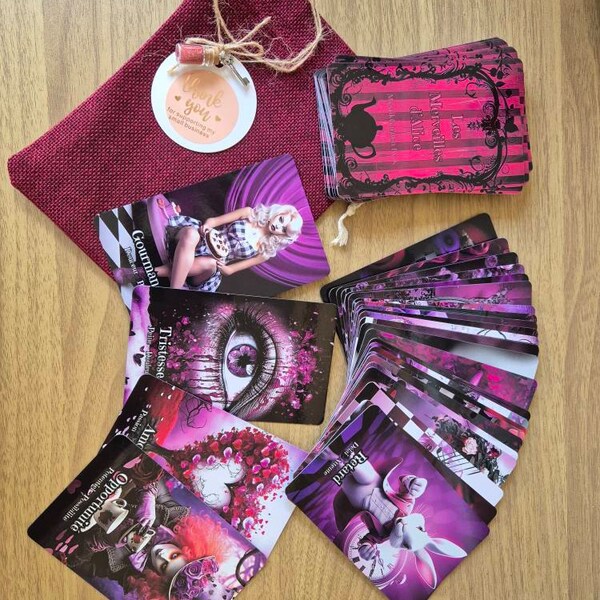 Oracle Les Merveilles d'Alice - Oracle divinatoire français - 58 cartes ...