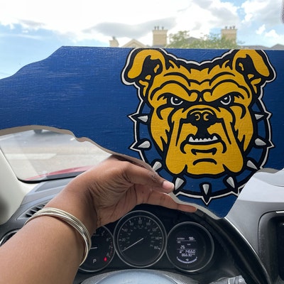 LSU Hand Painted Wooden Sign, Cut Into the Shape of Louisiana. - Etsy