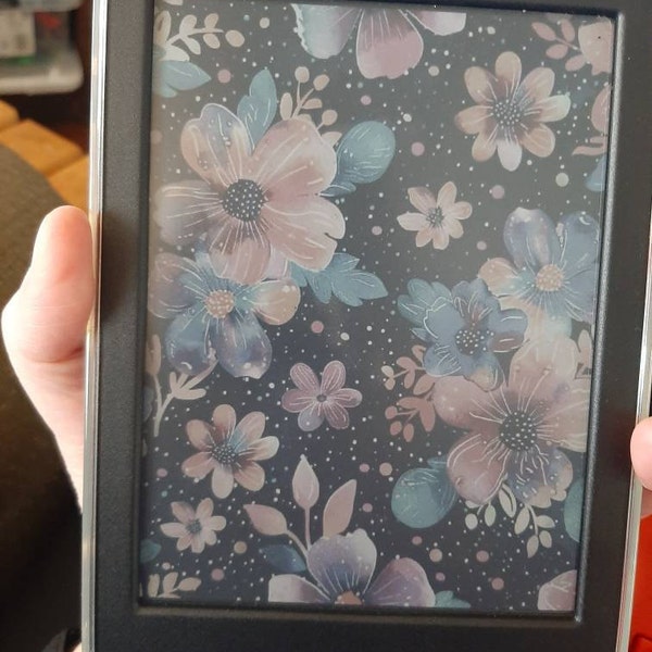 CUSTOM Kobo Lock Screen Screensaver | Custom Wallpaper Book Flowers ...