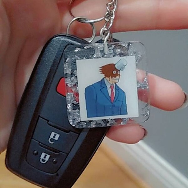 Custom Anime Resin Photo Keychain Custom KPOP Resin Photo Keychain ...