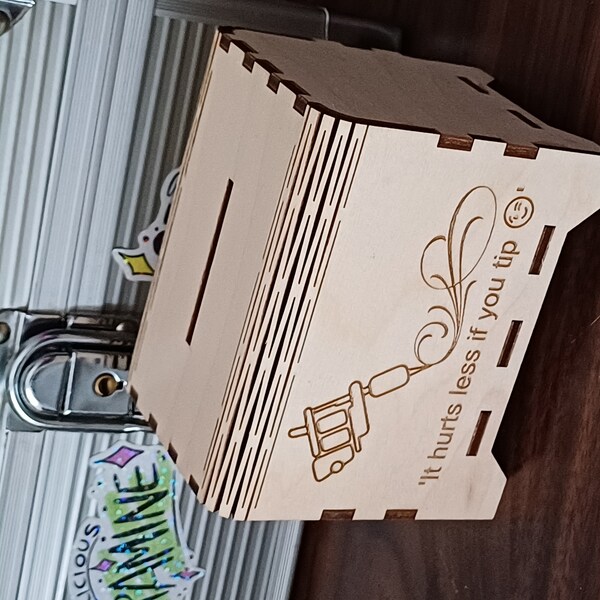 Personalised Hairdresser Tip Box, Engraved Wooden Money Box - Etsy