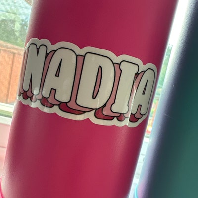 Waterproof Name Decal Personalized Vinyl Sticker NAME STICKER ...