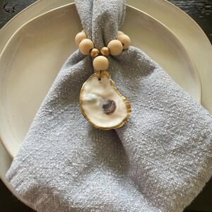 Oyster Shell Napkin Rings, Napkin Holder - Etsy