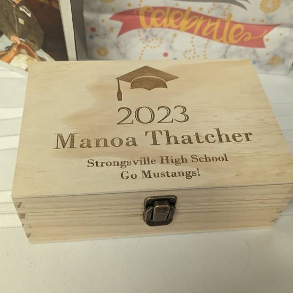Graduation Memory Box, Personalized Gift Box, Graduation Gift Ideas ...